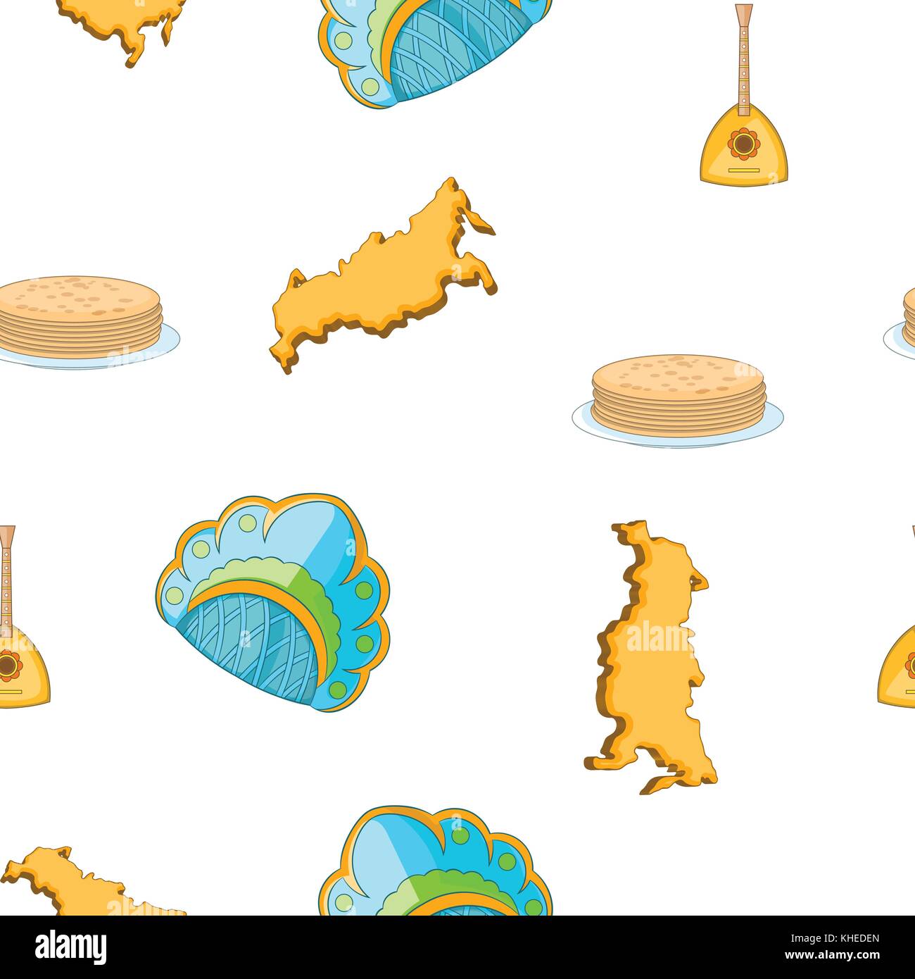 Country Russia pattern, cartoon style Stock Vector Image & Art - Alamy