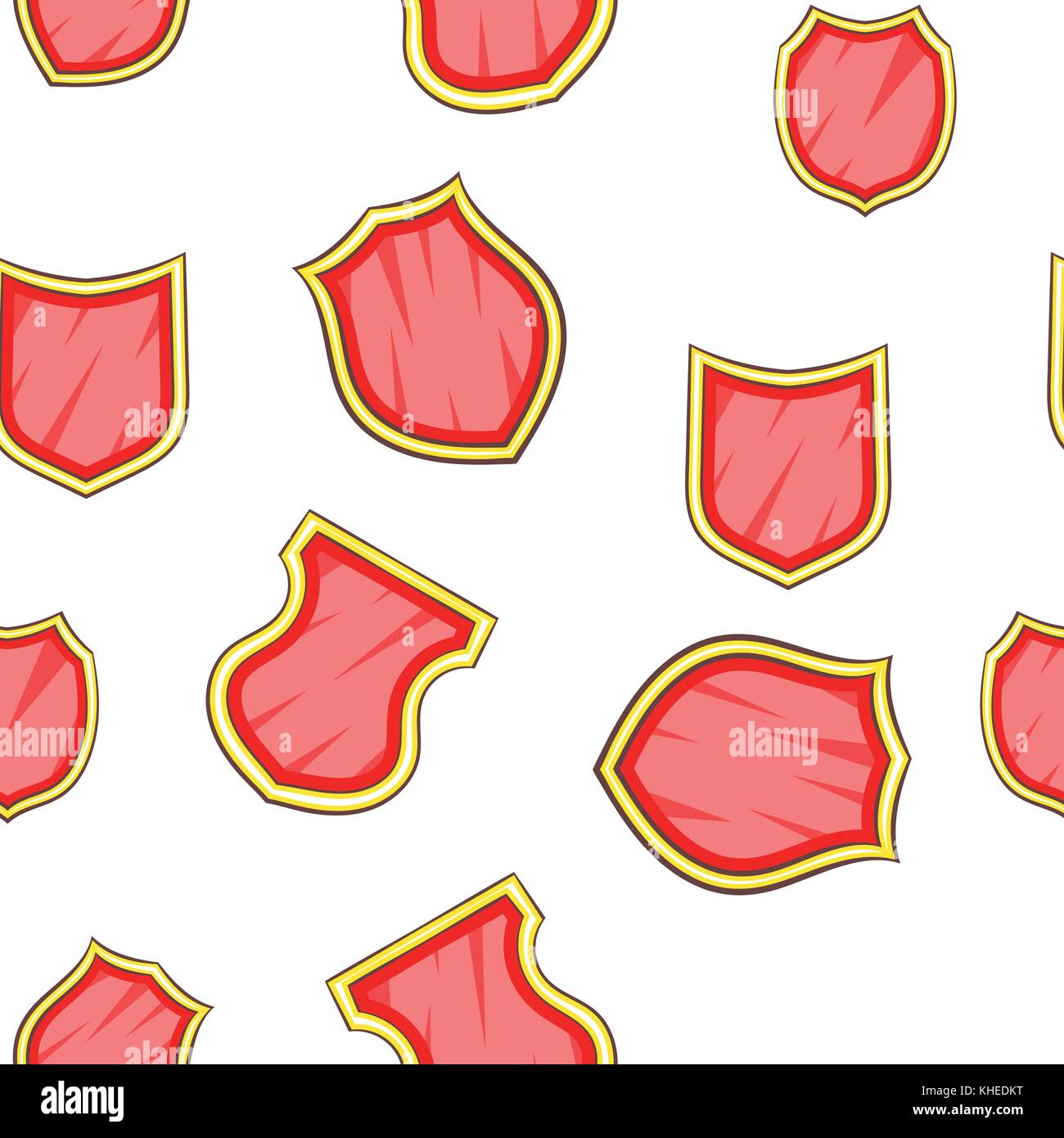 Protective shield pattern, cartoon style Stock Vector Image & Art - Alamy
