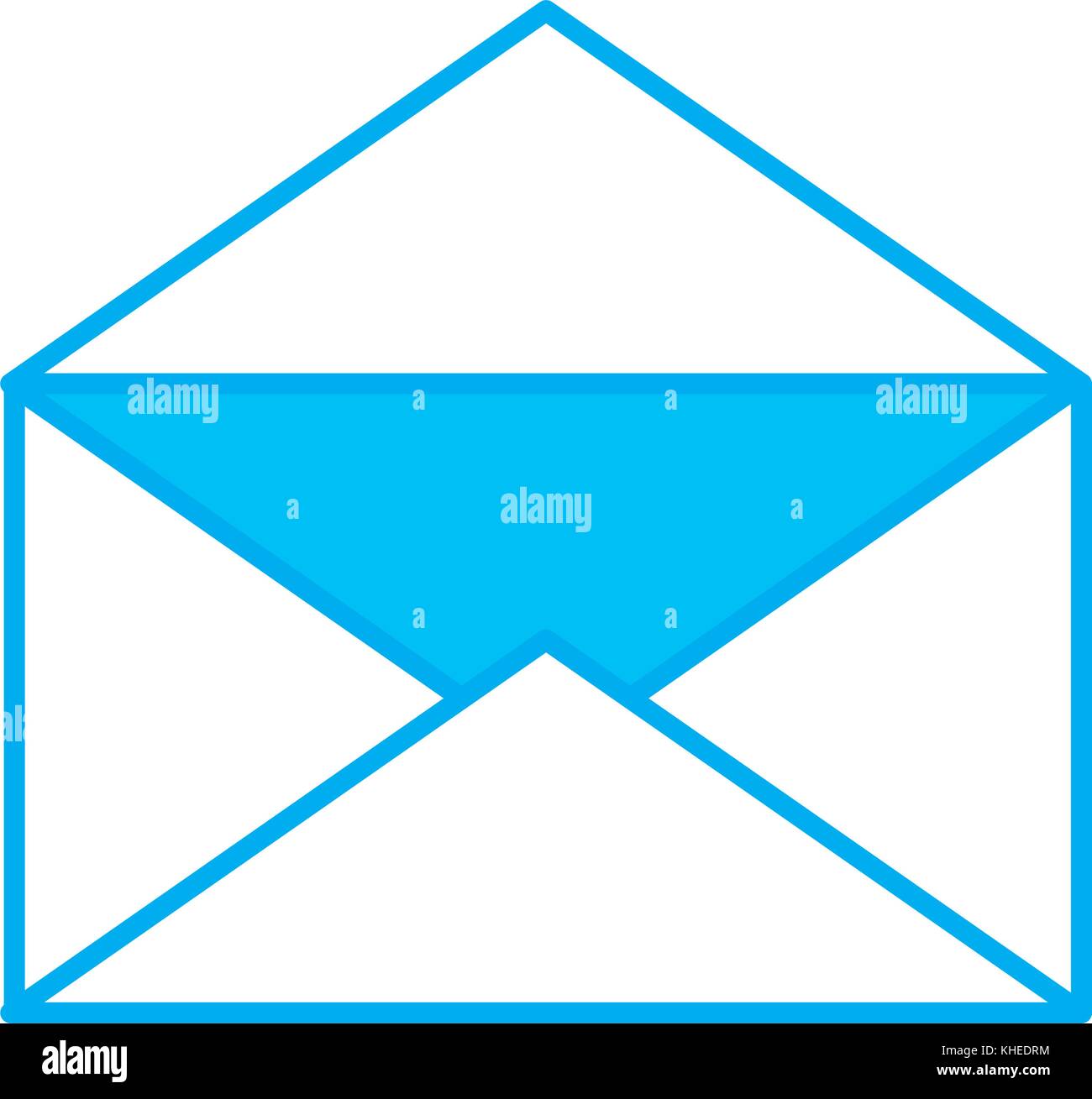 Envelope open symbol Stock Vector Image & Art - Alamy