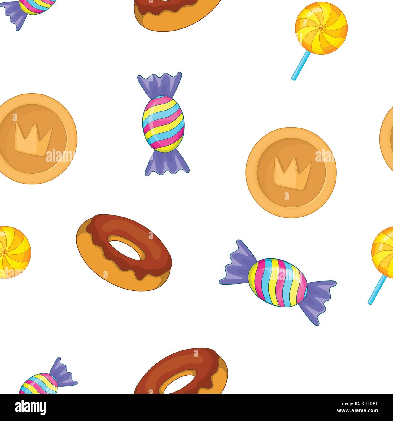 Sweets pattern, cartoon style Stock Vector Image & Art - Alamy