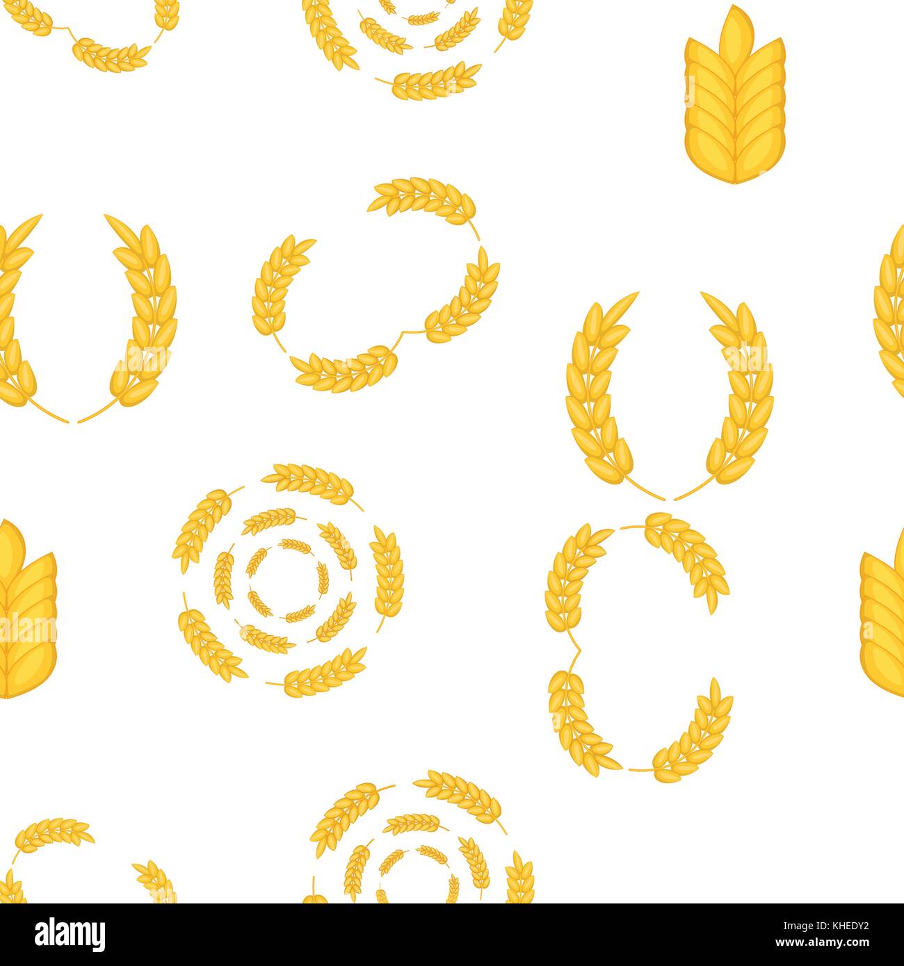 Wheat cereal pattern, cartoon style Stock Vector Image & Art - Alamy