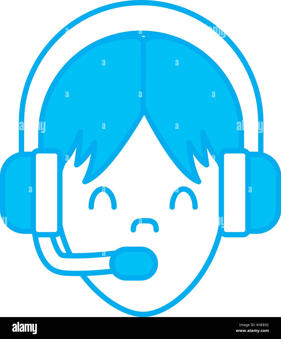 Call center man avatar Stock Vector Image & Art - Alamy