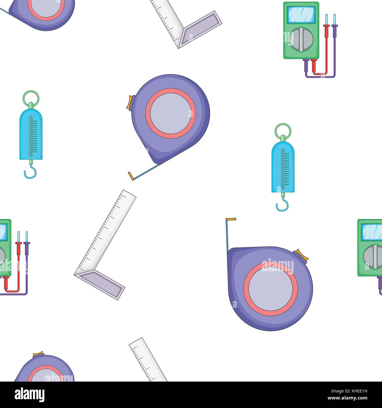 Measurement pattern, cartoon style Stock Vector Image & Art - Alamy