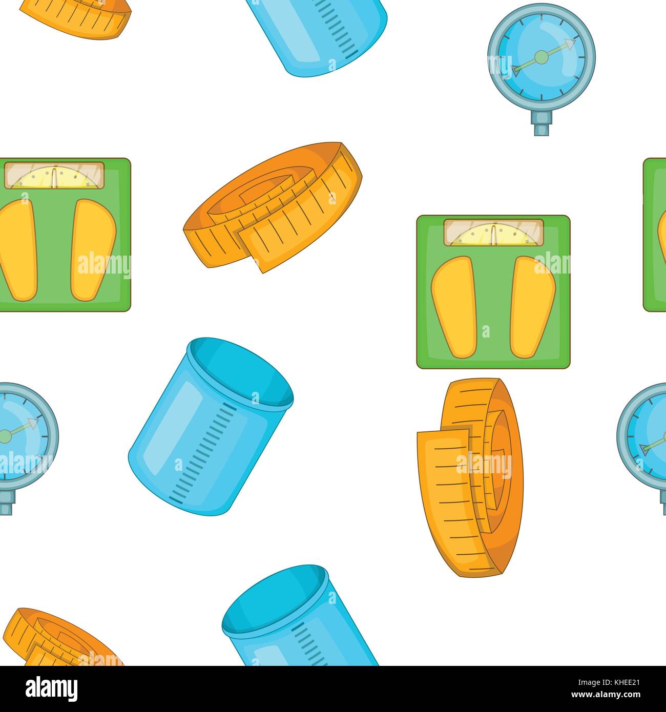 Measurement of length pattern, cartoon style Stock Vector Image & Art ...