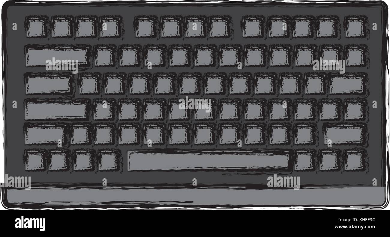 PC keyboard device Stock Vector Image & Art - Alamy