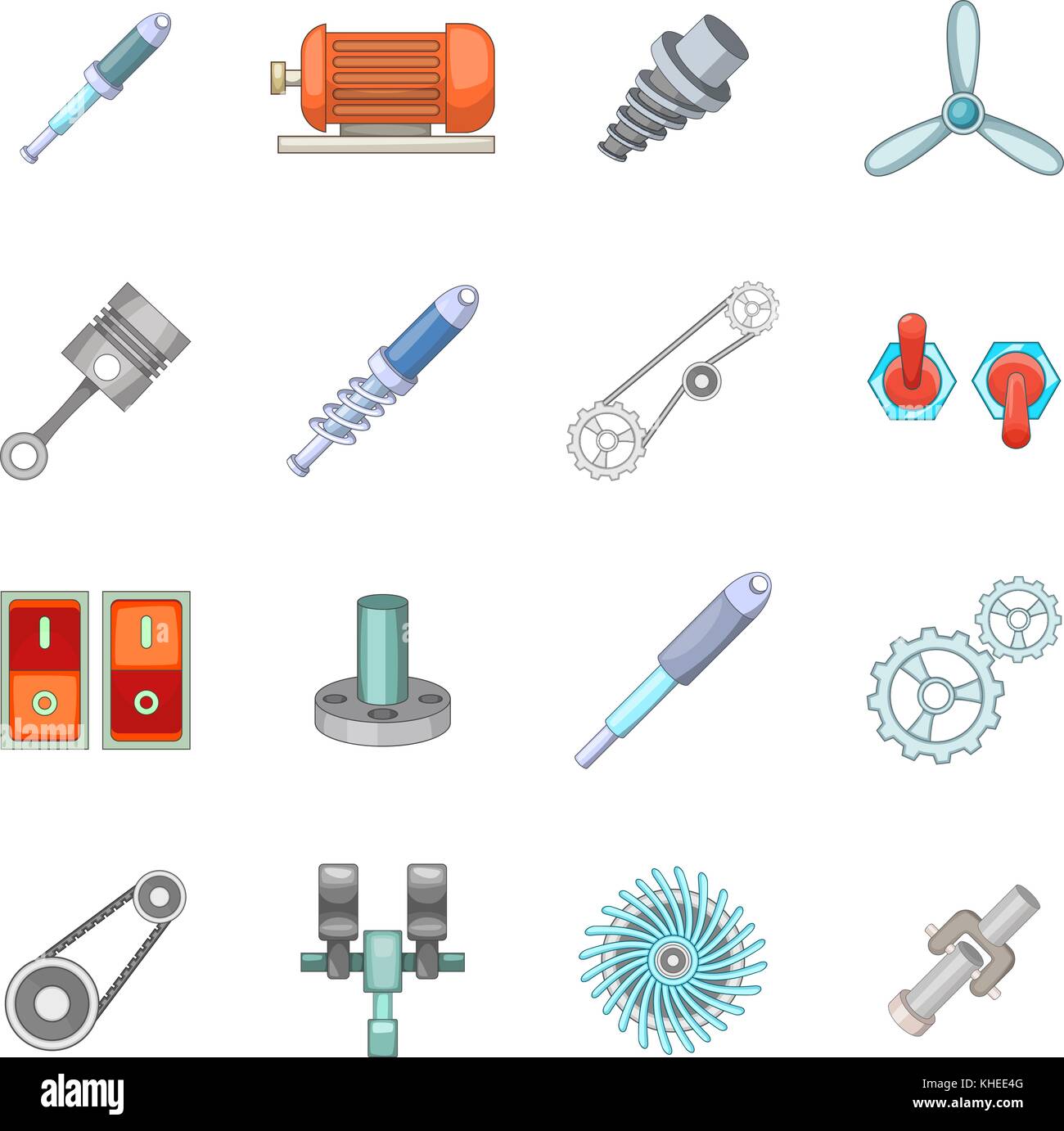 Cartoon industrial machine lever hi-res stock photography and images ...