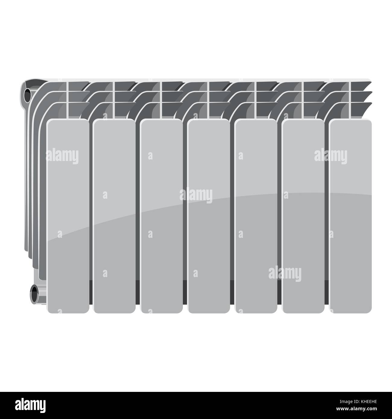 Heating battery radiator icon Cut Out Stock Images & Pictures - Alamy