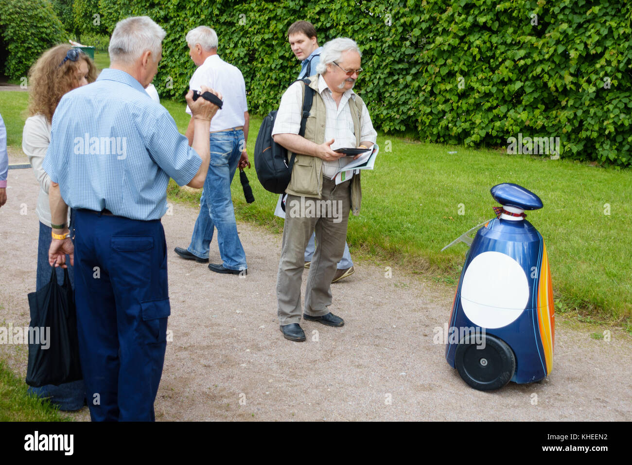 Robot makes promotion of insurance company on International Jazz Stock ...