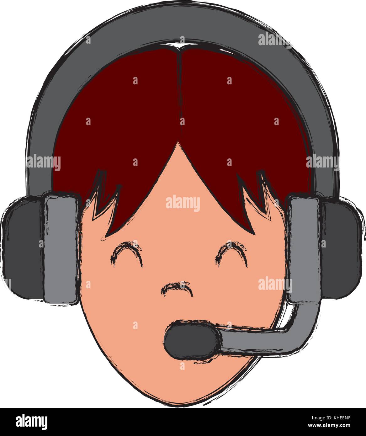 Call center man avatar Stock Vector Image & Art - Alamy