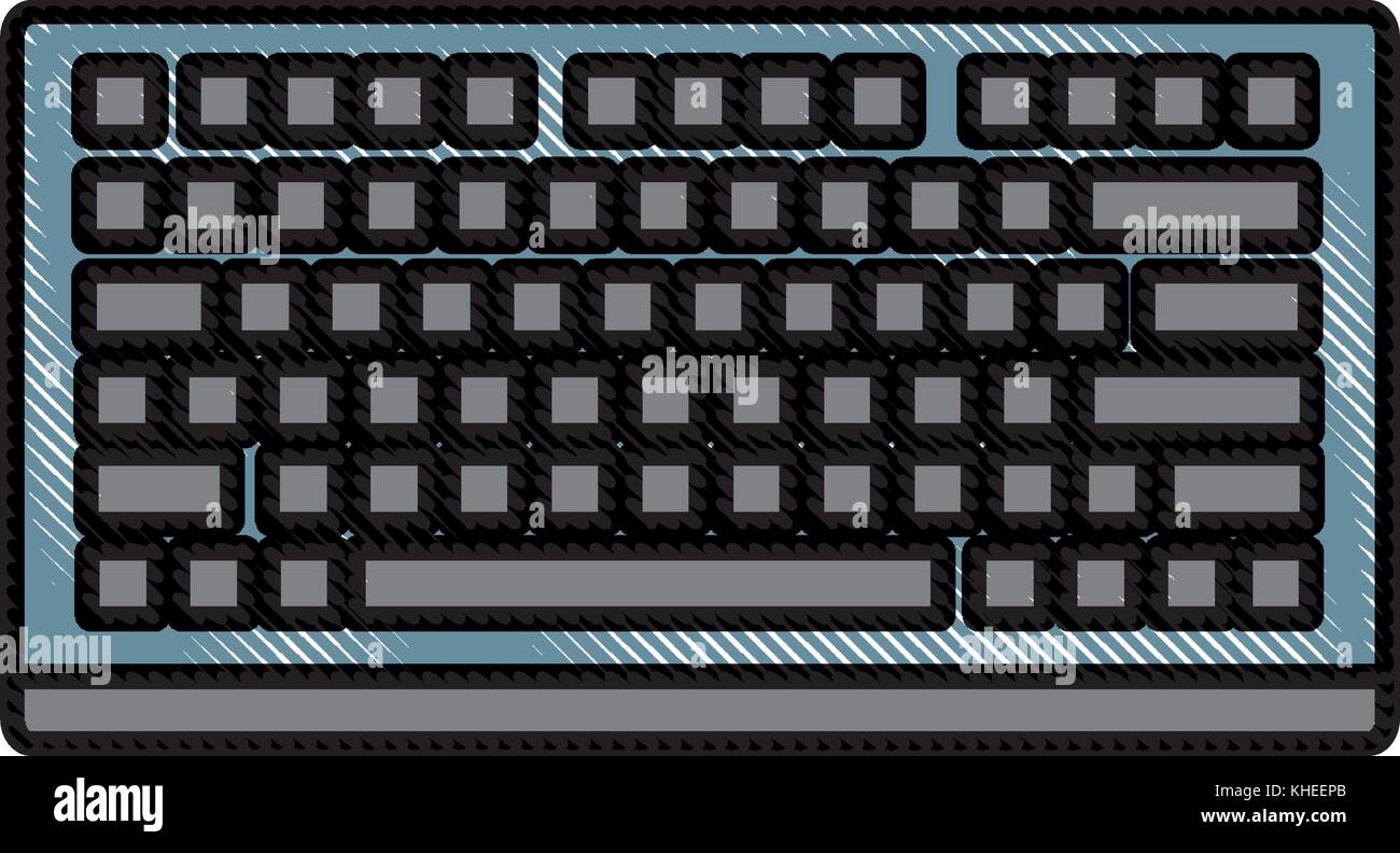 Colorful computer keyboard key Stock Vector Images - Alamy