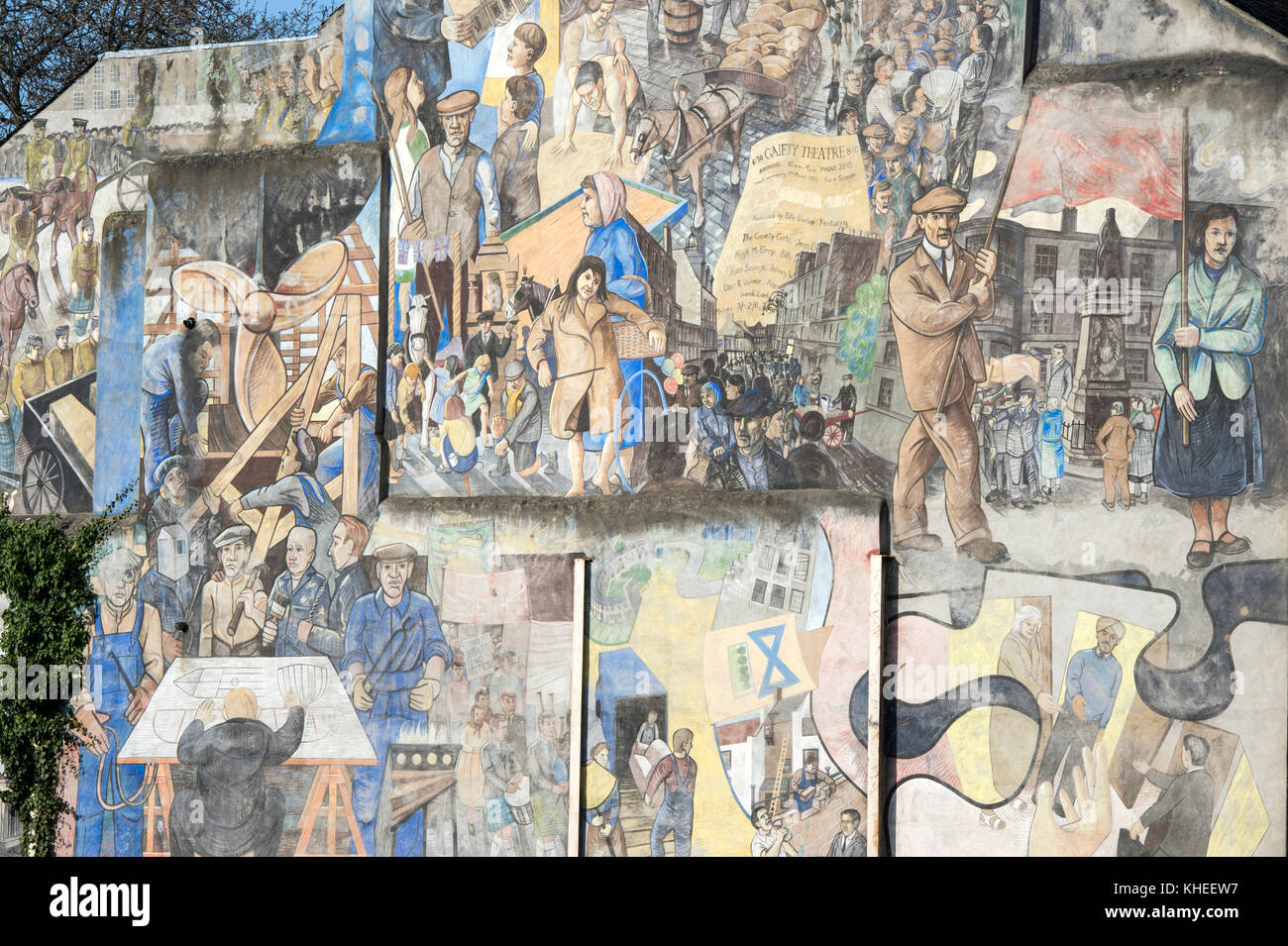 UNITED KINGDOM, SCOTLAND, EDINBURGH, LEITH DISTRICT, MURALS Stock Photo ...