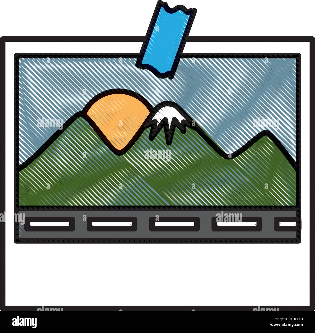 Amazing landscape image Stock Vector Images - Alamy