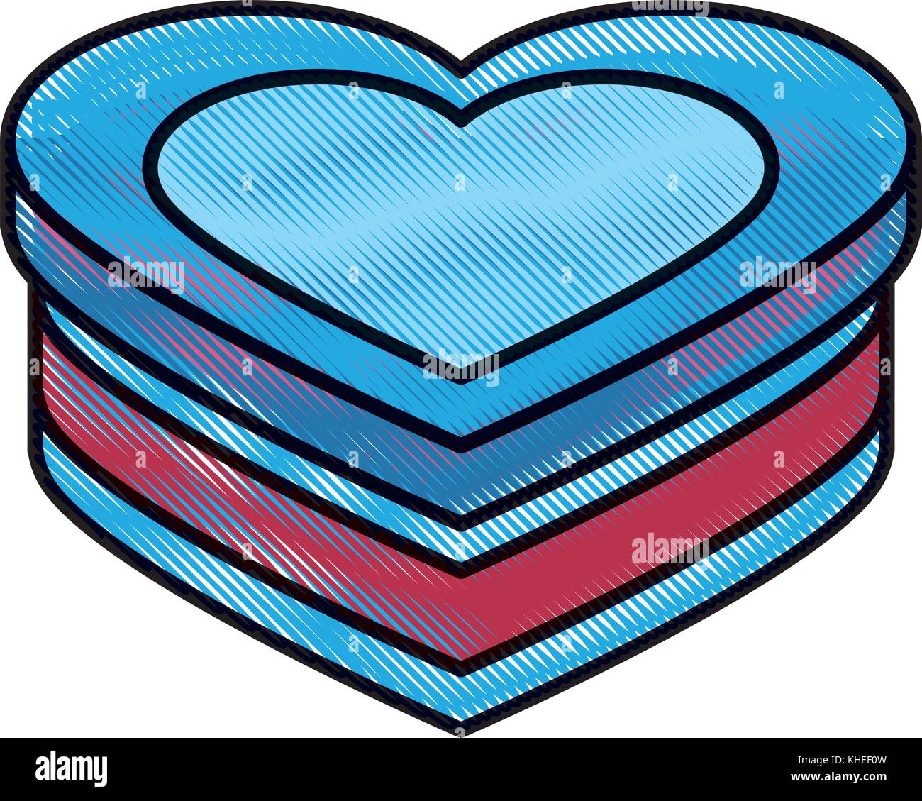 Heart shape box Stock Vector Image & Art - Alamy