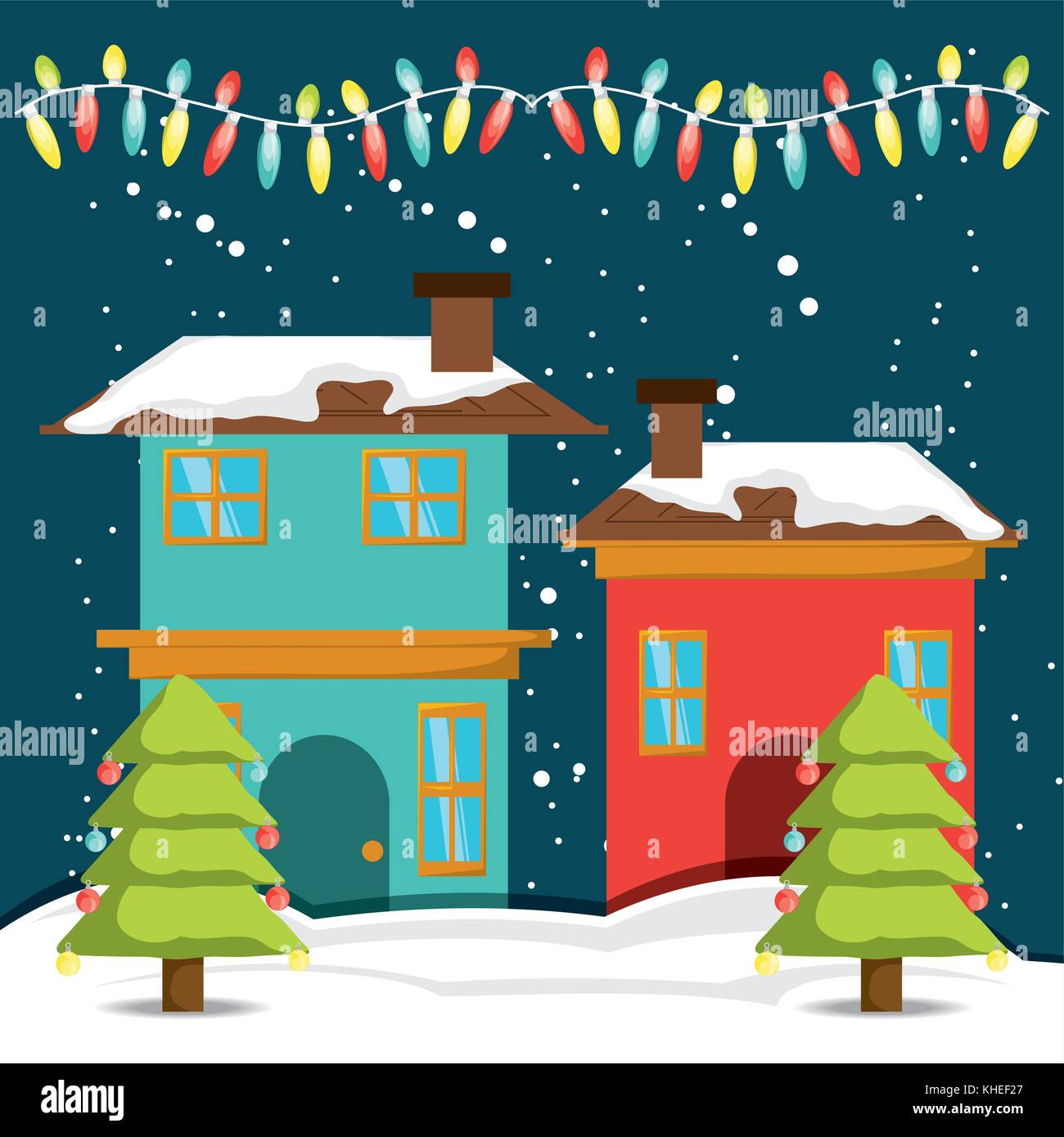 Classic christmas tree ornaments Stock Vector Images - Alamy