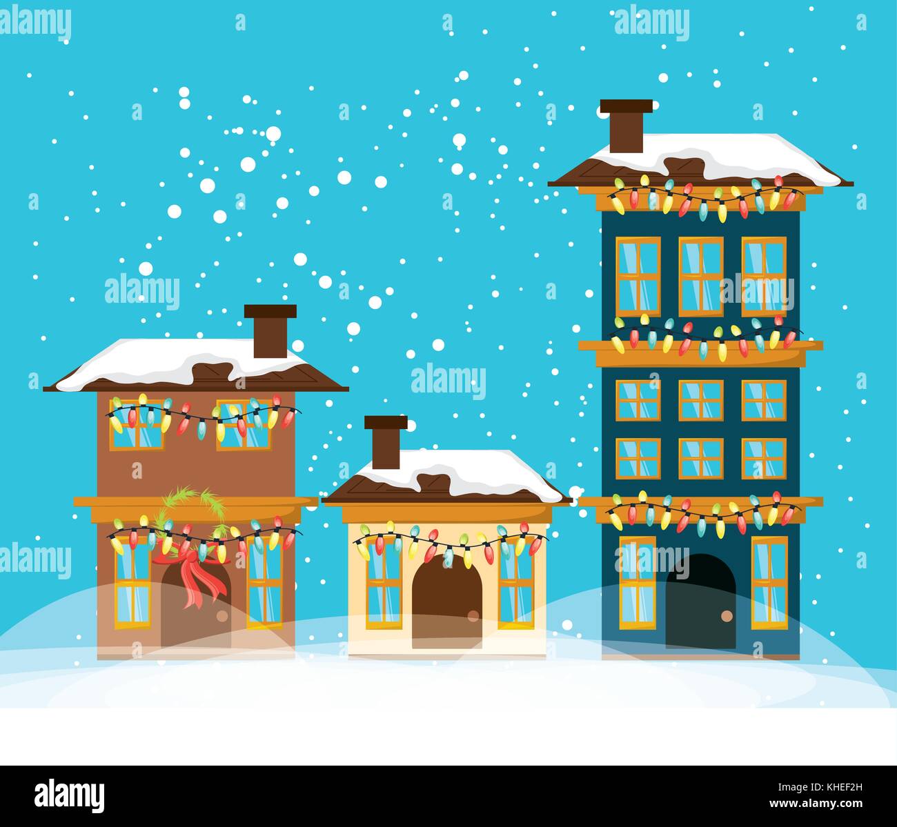 christmas home design Stock Vector Image & Art - Alamy