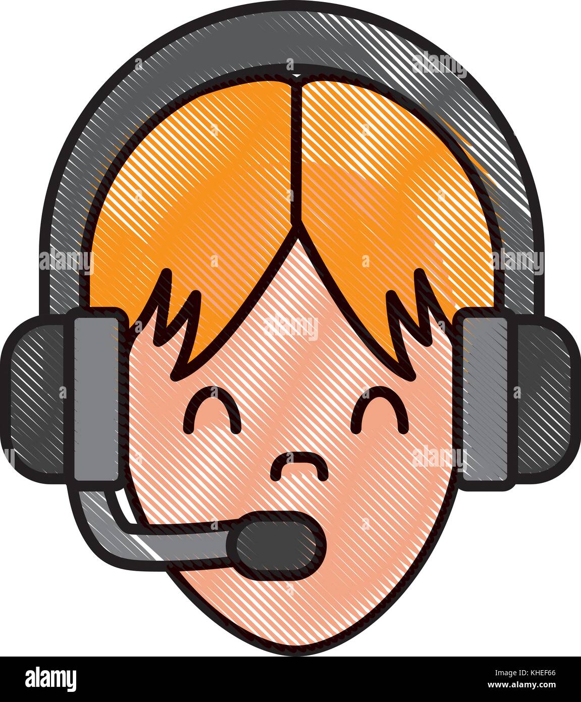 Call center man avatar Stock Vector Image & Art - Alamy