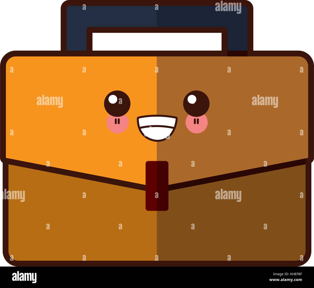 Business briefcase symbol cute kawaii cartoon Stock Vector Image & Art ...