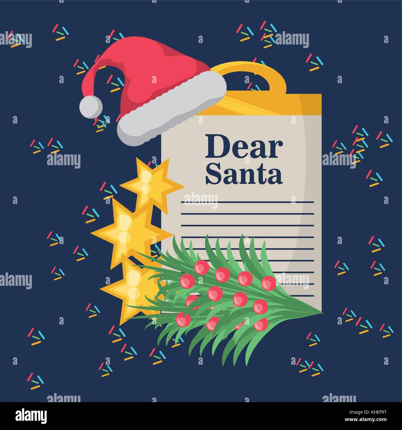 christmas wish list design Stock Vector Image & Art - Alamy