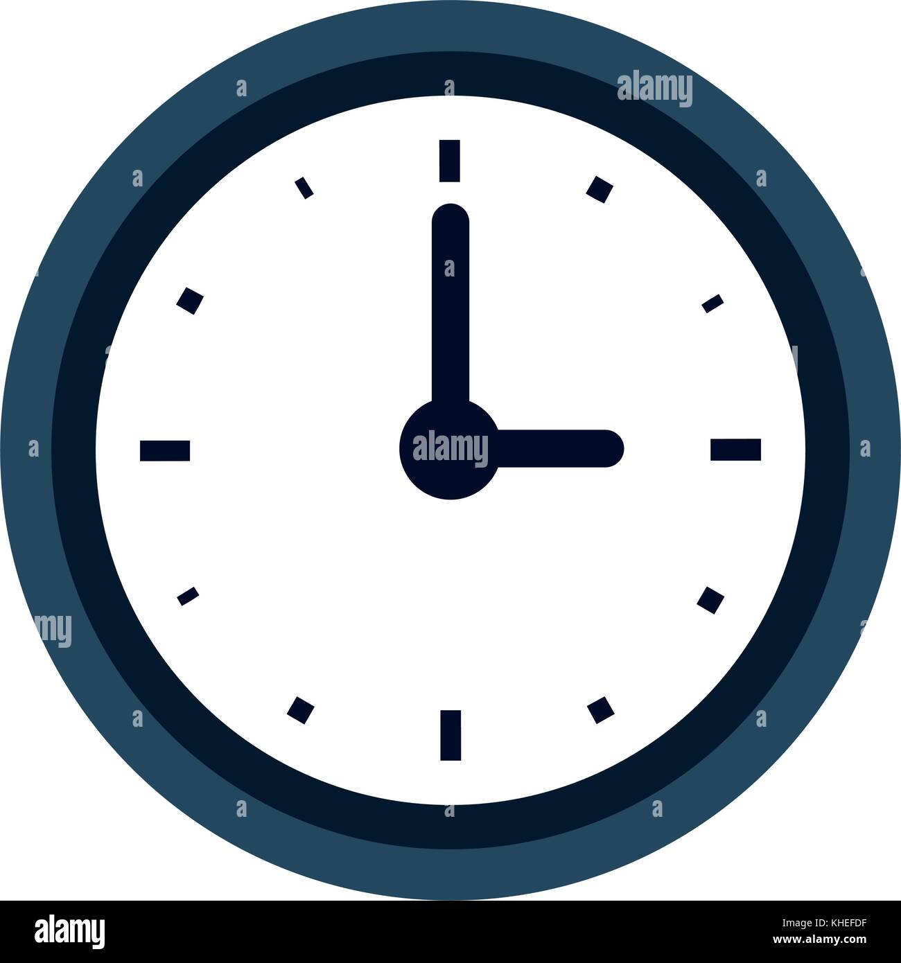 Wall clock round frame Stock Vector Images - Alamy