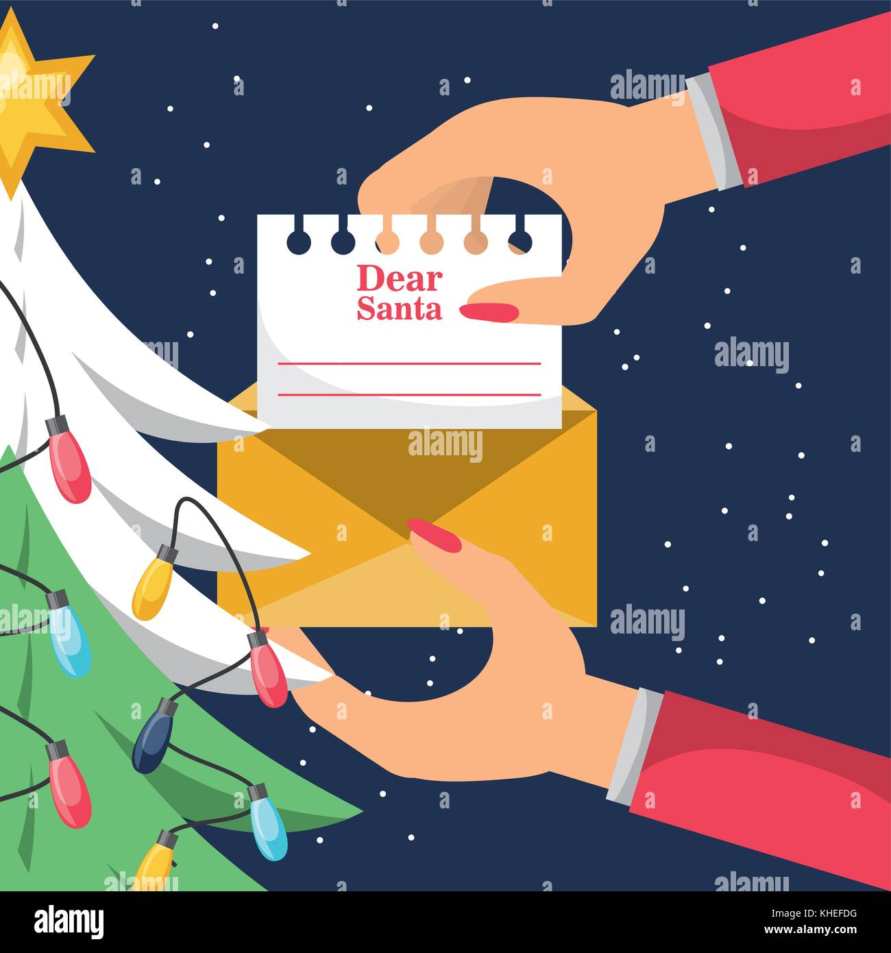 christmas wish list design Stock Vector Image & Art - Alamy
