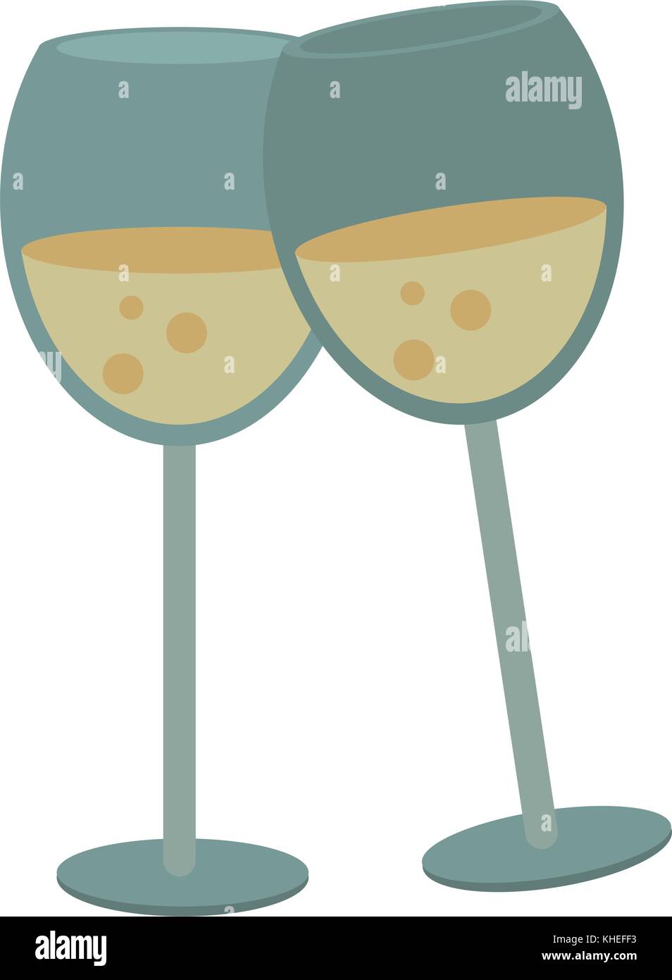 Colored glass cups Stock Vector Images - Alamy