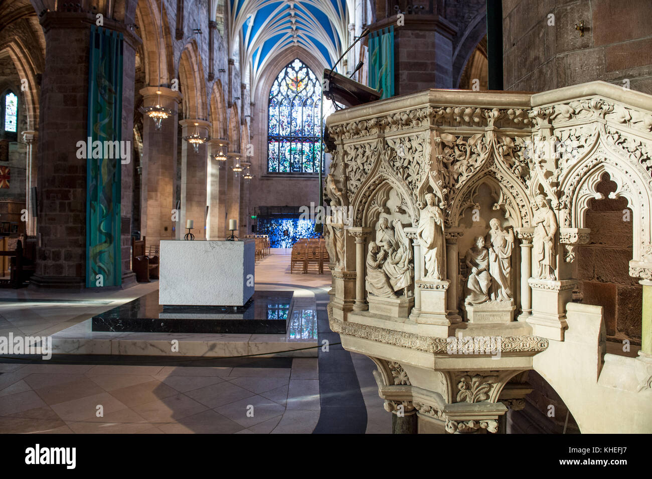 Interior st giles cathedral edinburgh hi-res stock photography and ...
