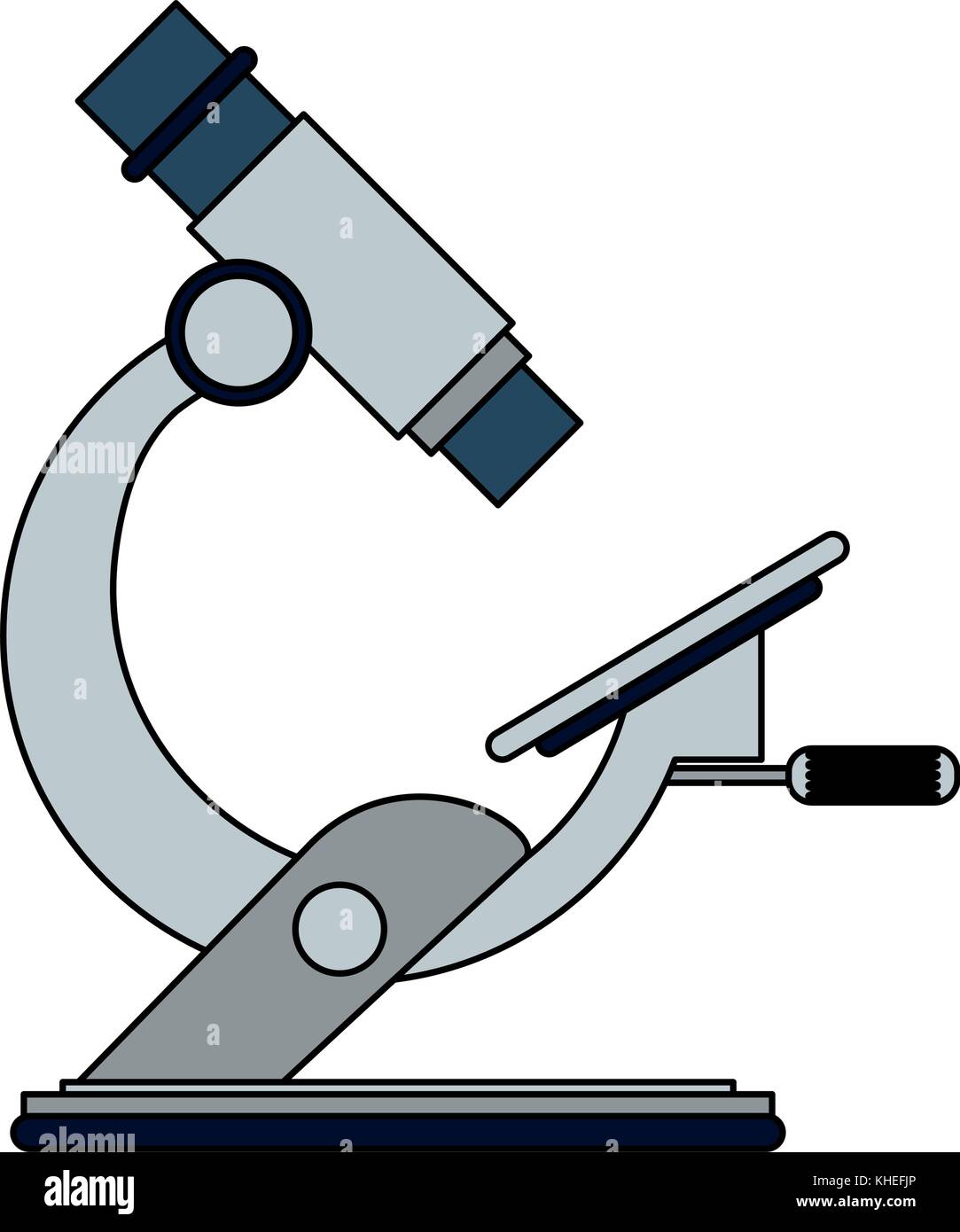 Microscope scientific tool Stock Vector Image & Art - Alamy