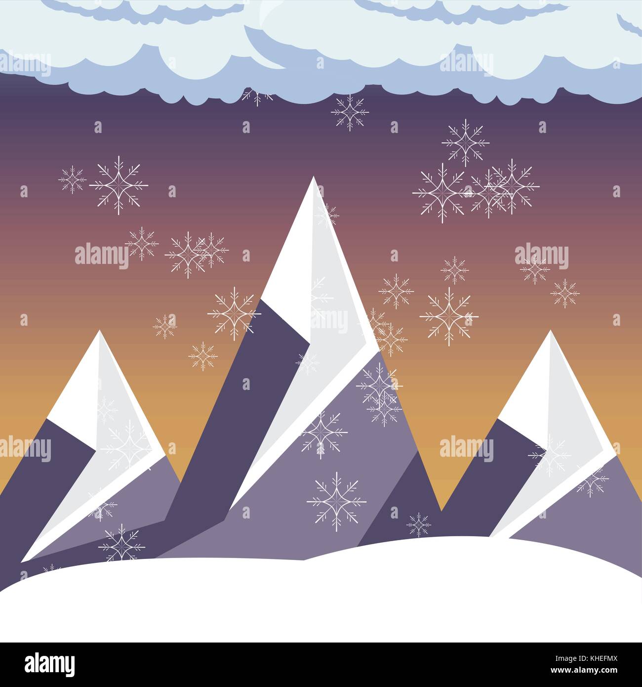 snow and alps design Stock Vector Image & Art - Alamy