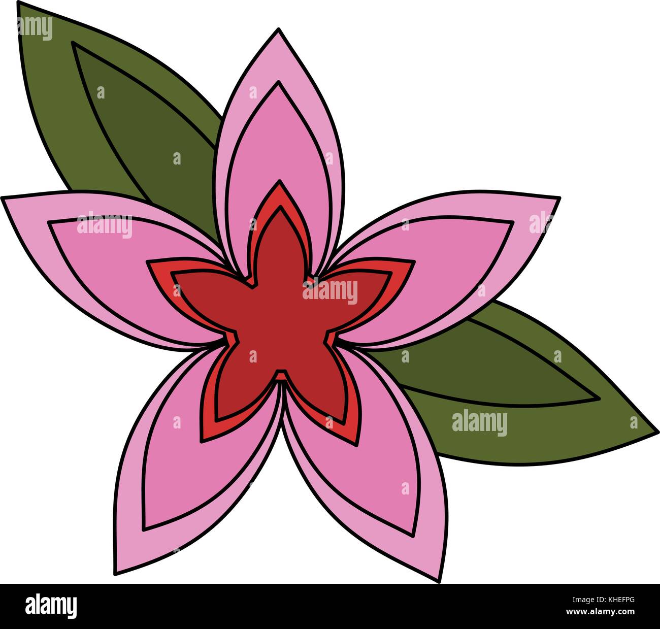 Beautiful flower symbol Stock Vector Image & Art - Alamy