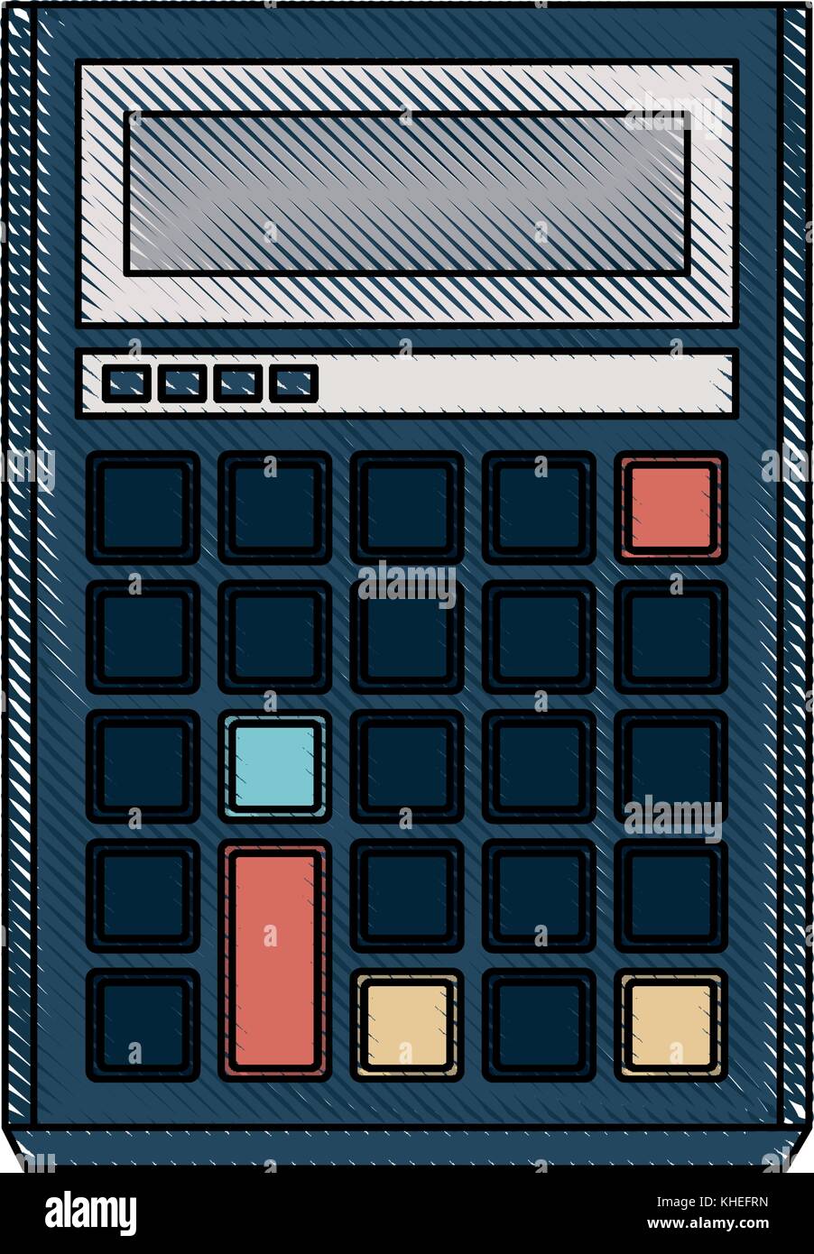 Calculator math device Stock Vector Image & Art - Alamy