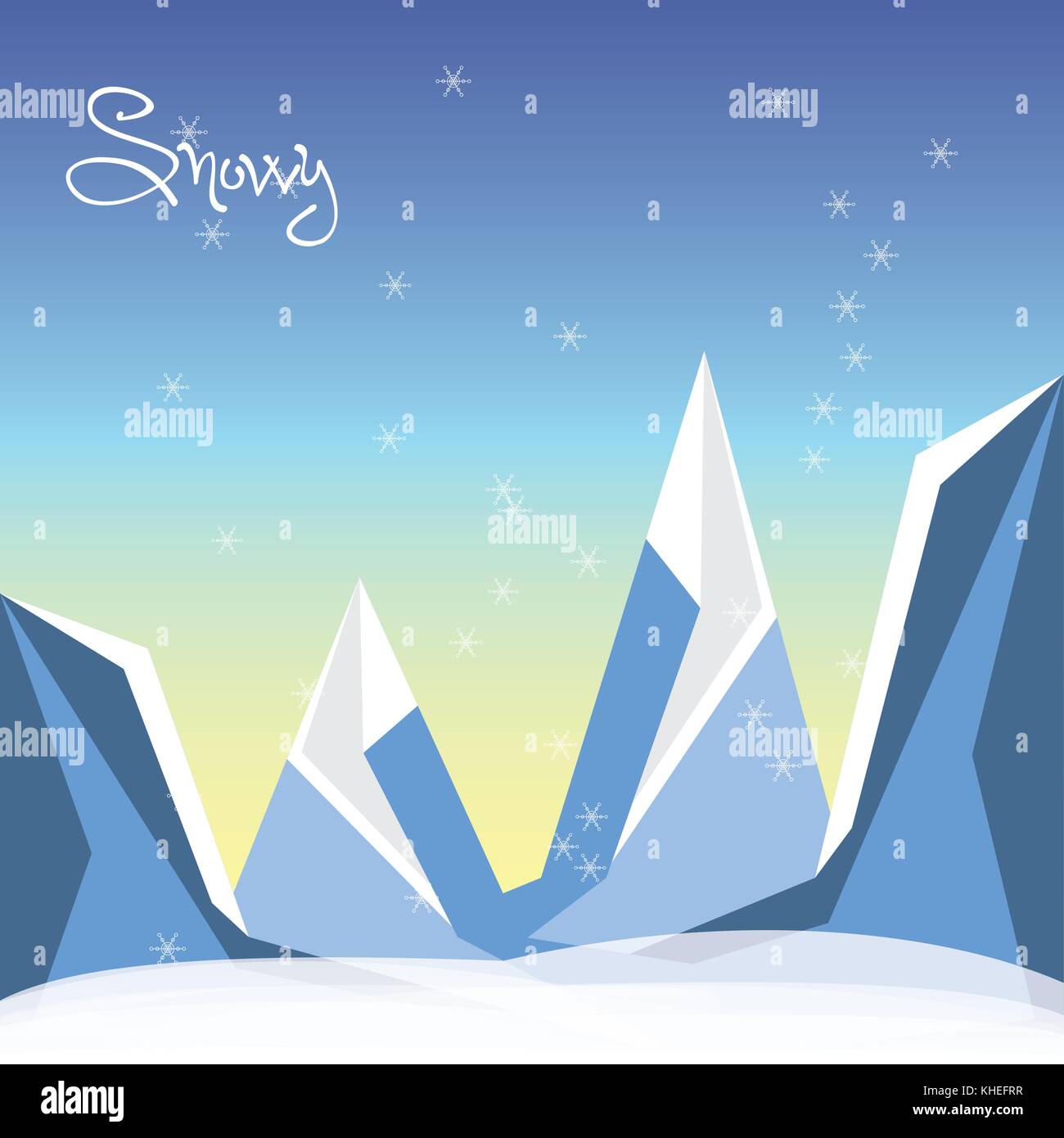 snow and alps design Stock Vector Image & Art - Alamy