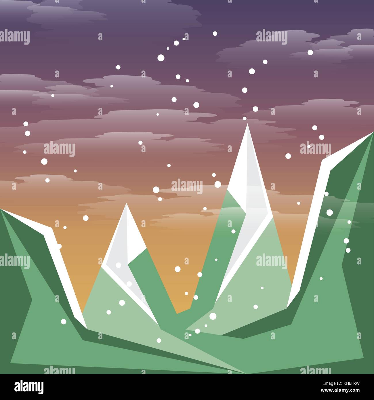 mountains and clouds design Stock Vector Image & Art - Alamy