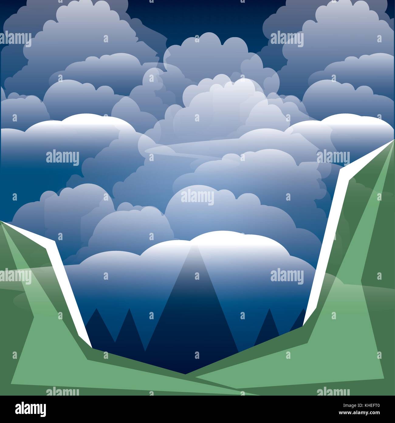 mountains and clouds design Stock Vector Image & Art - Alamy
