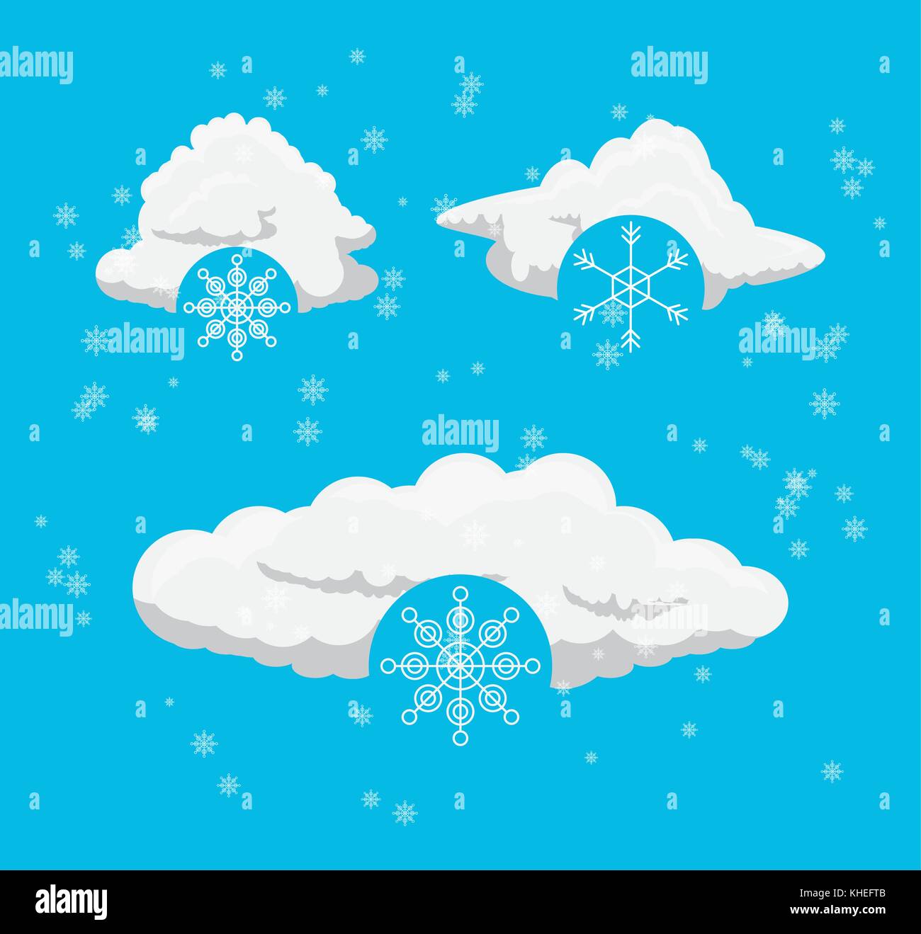 clouds and snow design Stock Vector Image & Art - Alamy
