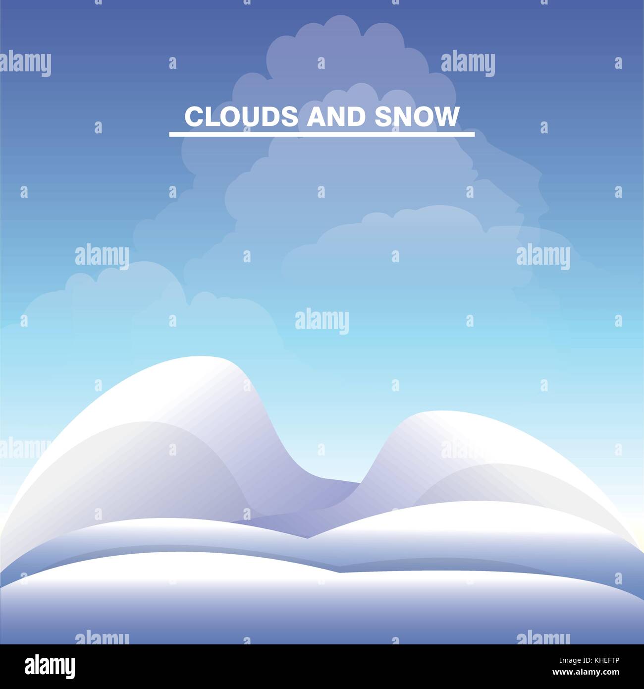 clouds and snow design Stock Vector Image & Art - Alamy