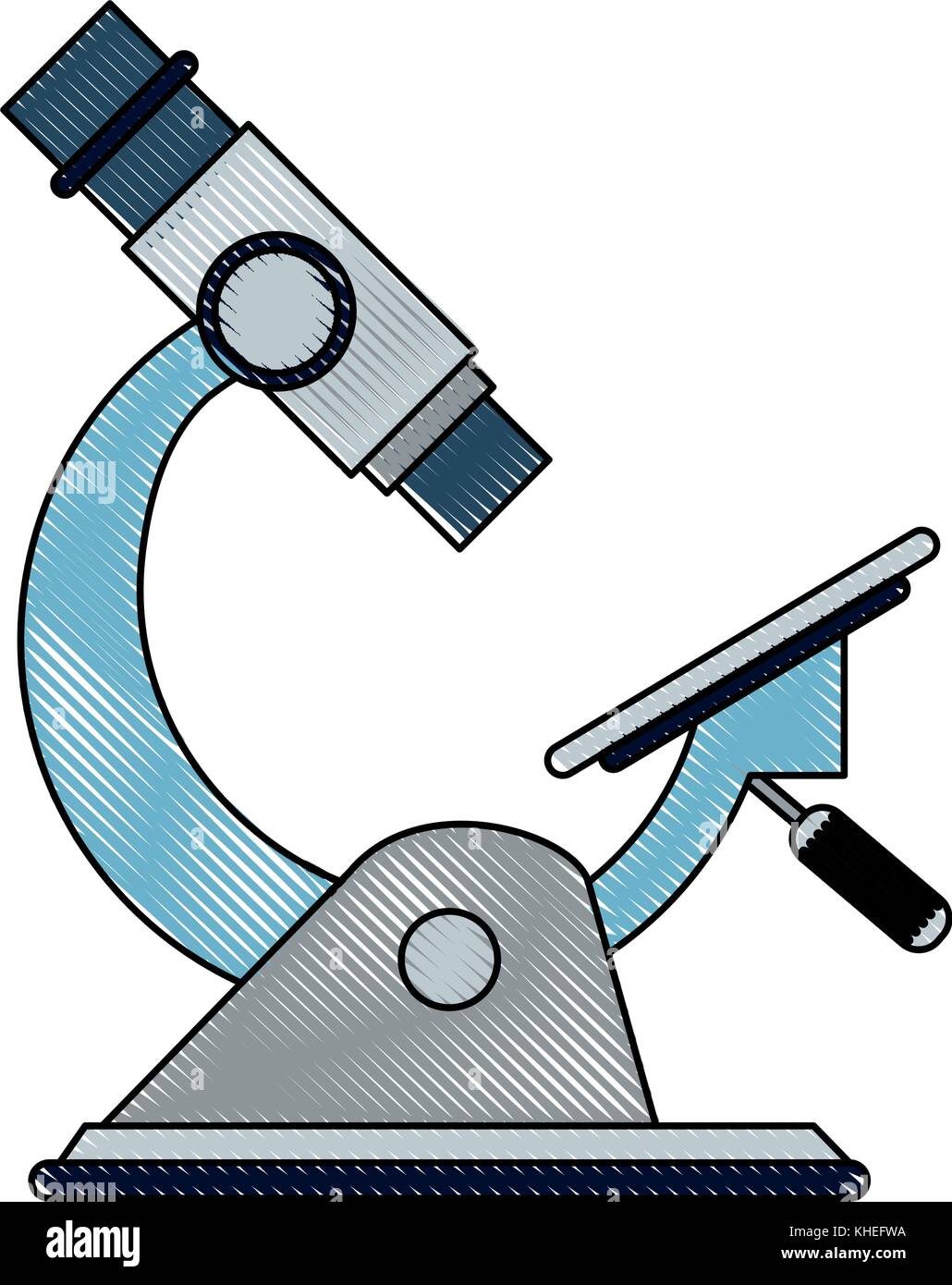 Microscope scientific tool Stock Vector Image & Art - Alamy
