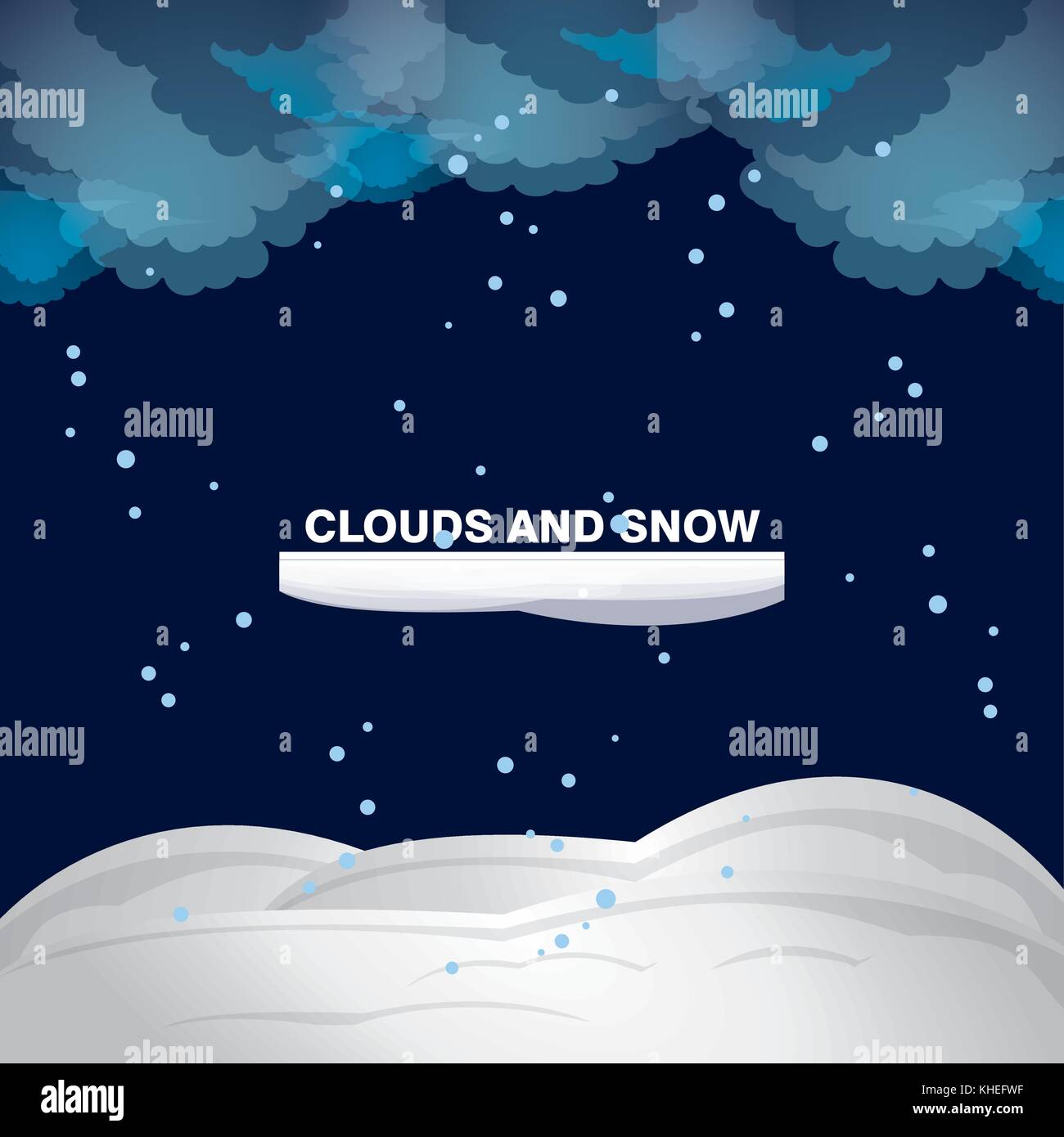 clouds and snow design Stock Vector Image & Art - Alamy