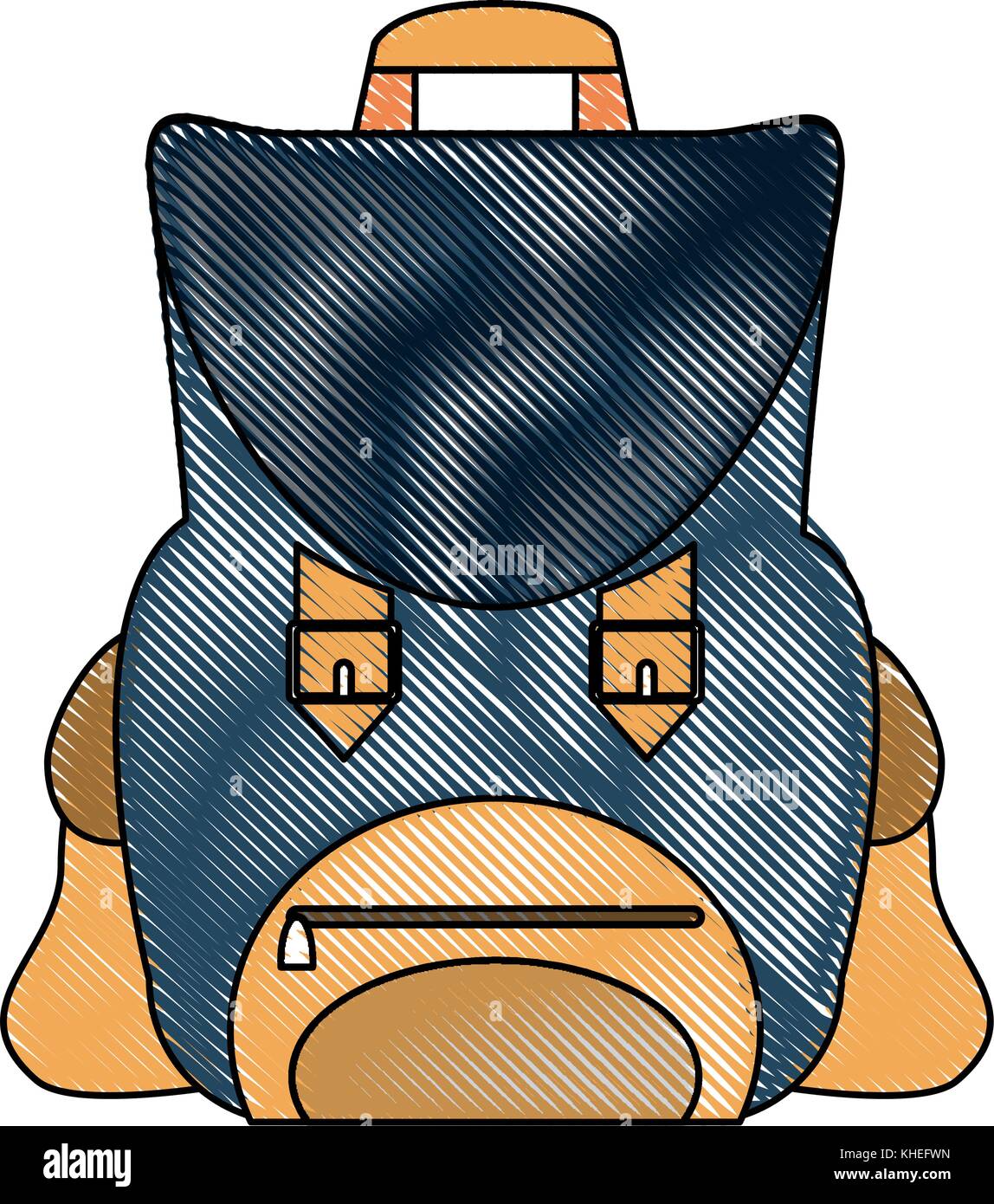 Vintage backpack isolated Stock Vector Image & Art - Alamy
