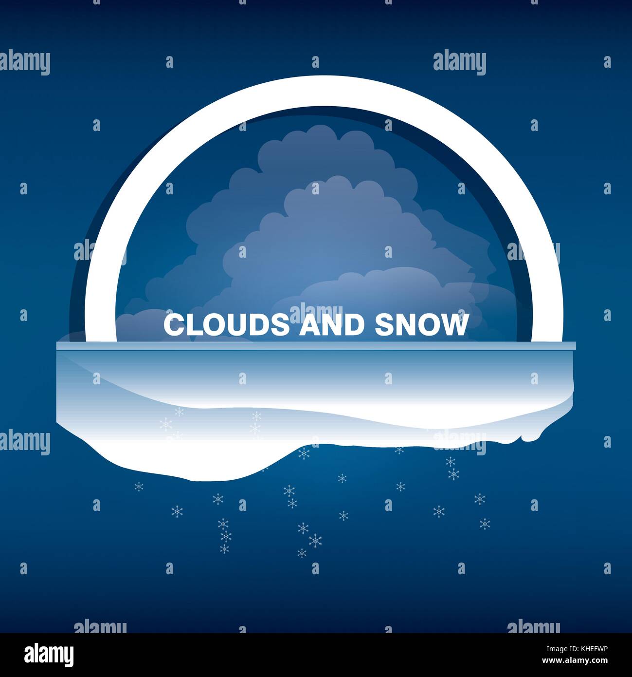 clouds and snow design Stock Vector Image & Art - Alamy