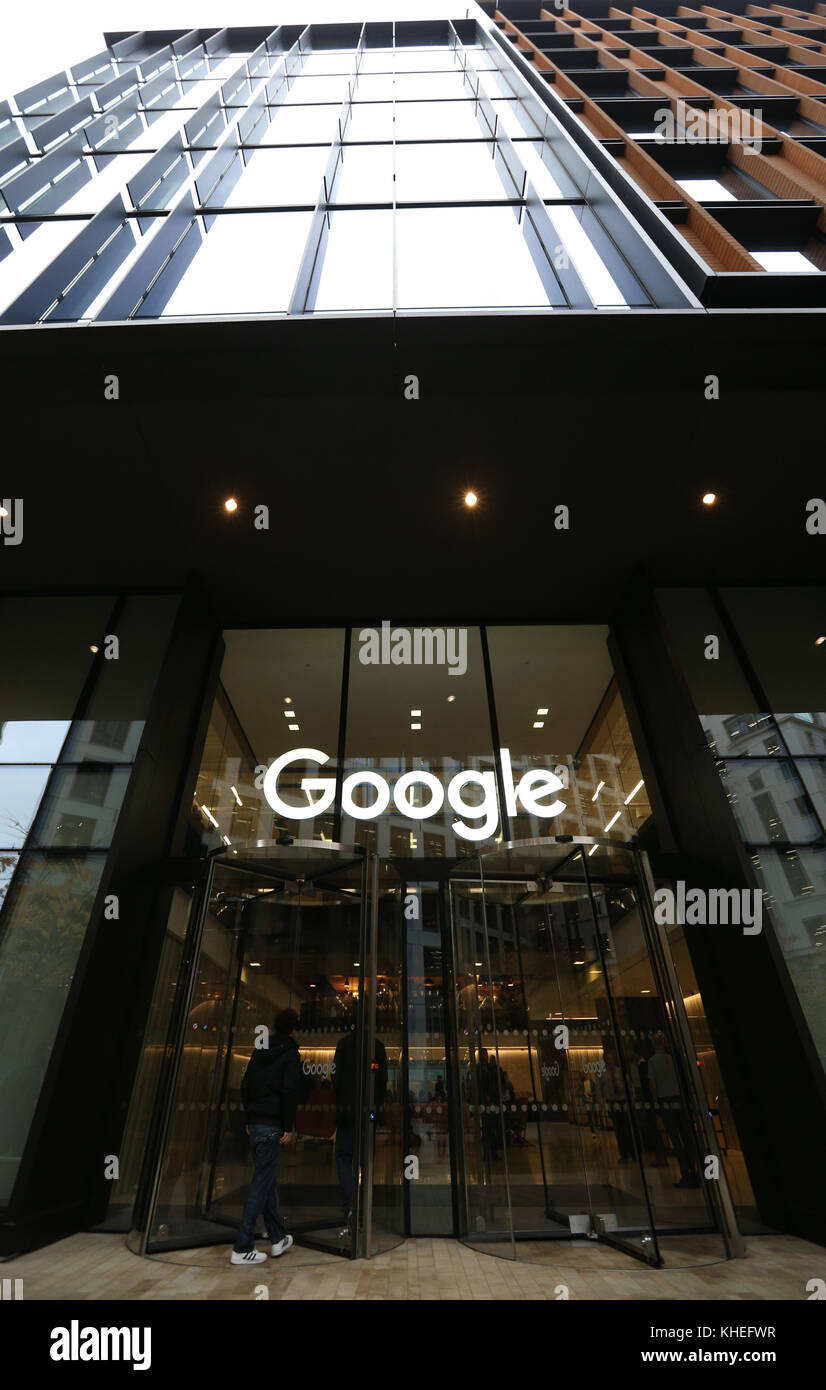 A general view of the Google offices in Six Pancras Square, London ...