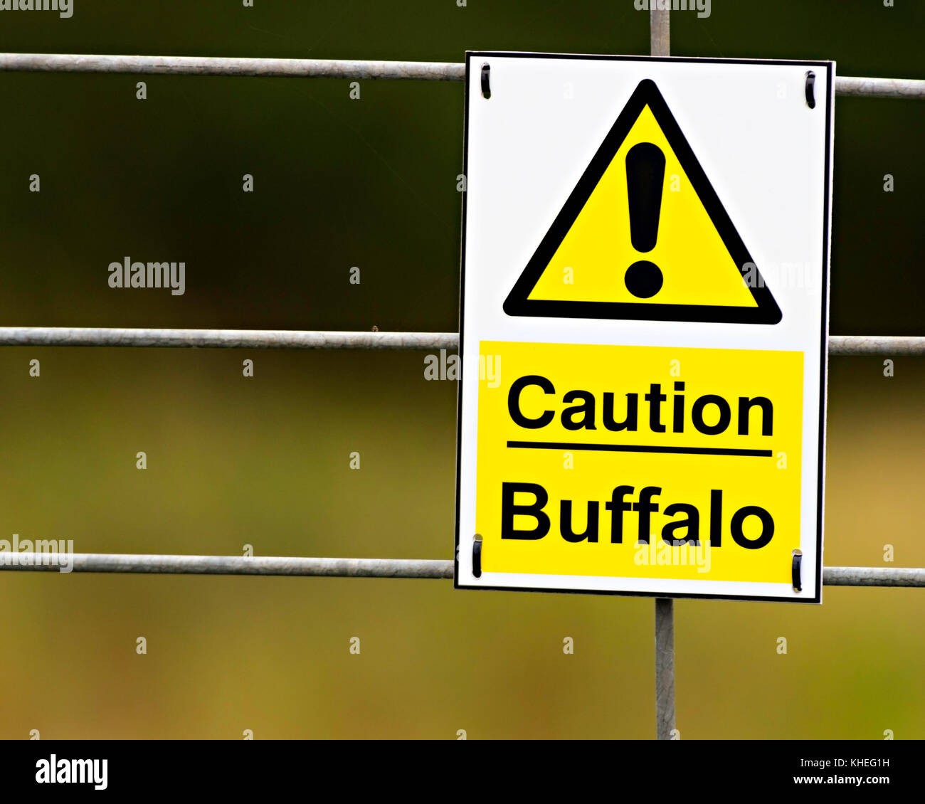 Bison Warning Sign High Resolution Stock Photography and Images - Alamy