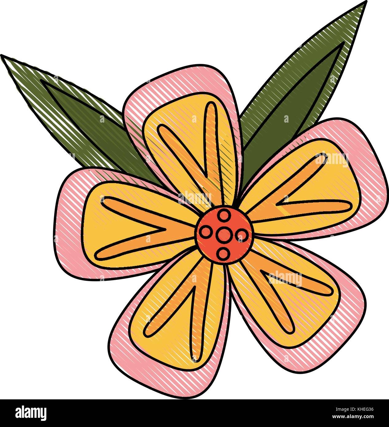 Beautiful flower symbol Stock Vector Image & Art - Alamy