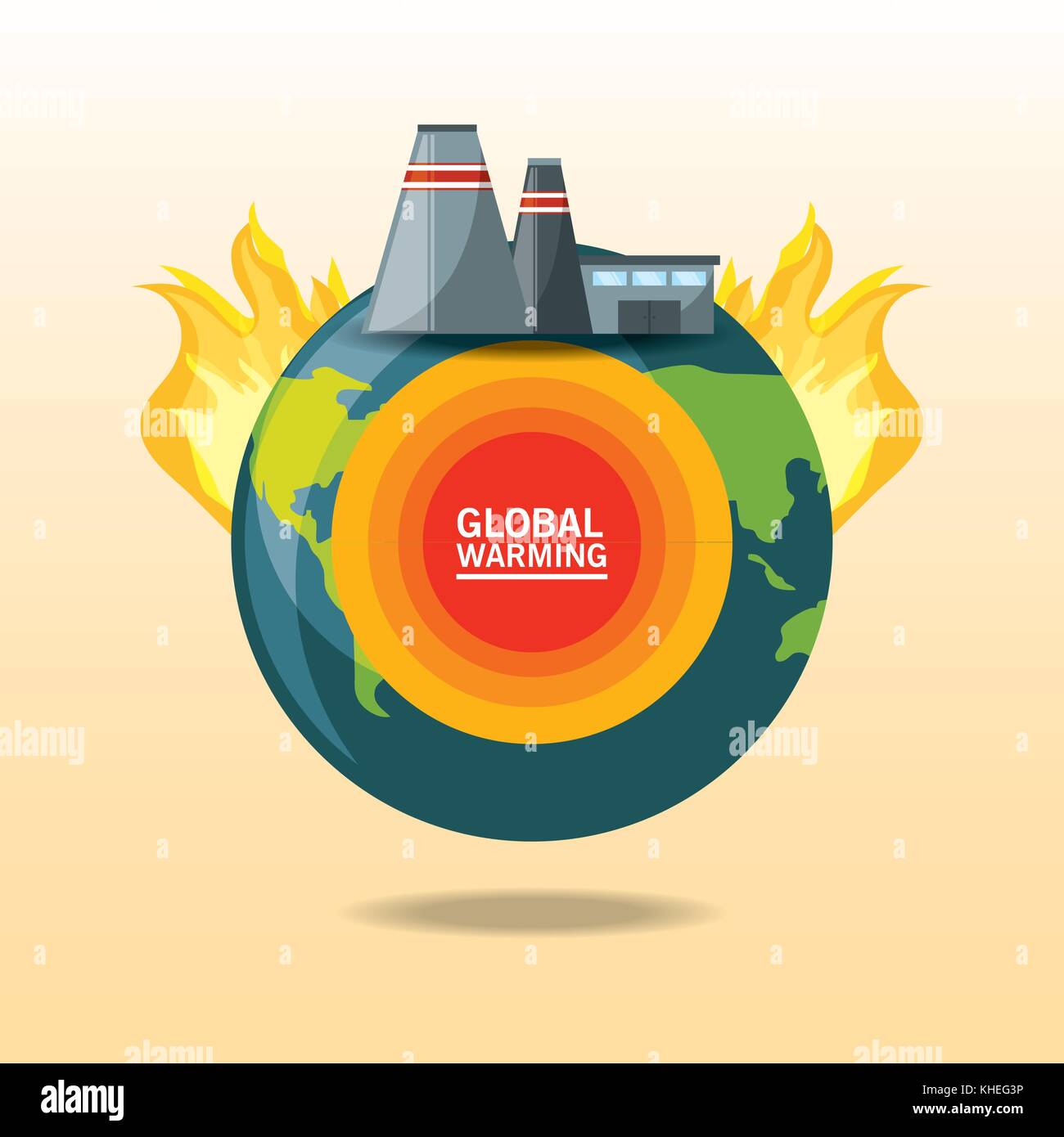 Industrial building desert Stock Vector Images - Alamy