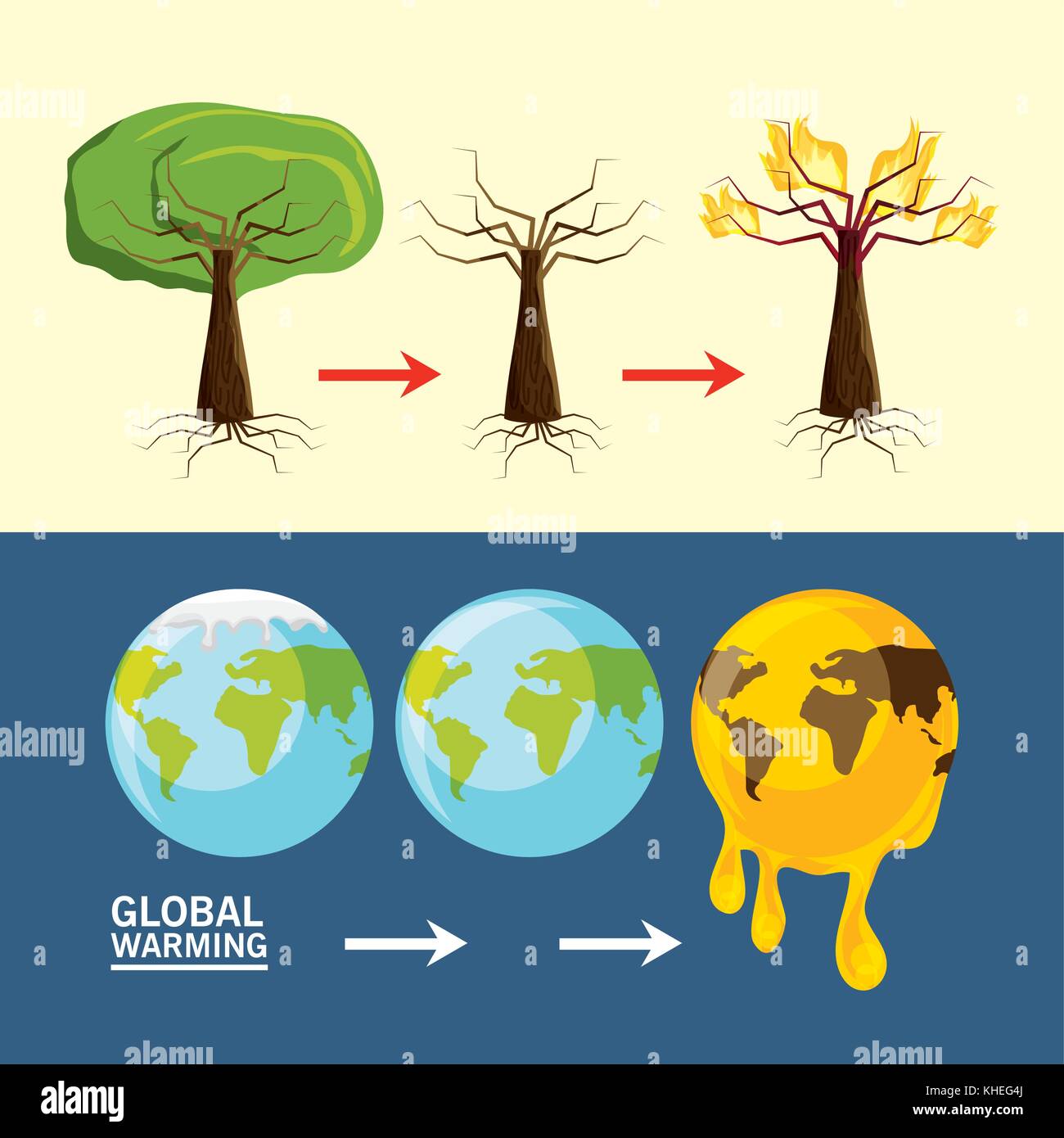 global warming design Stock Vector Image & Art - Alamy