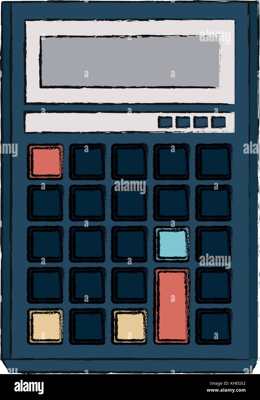 Calculator math device Stock Vector Image & Art - Alamy