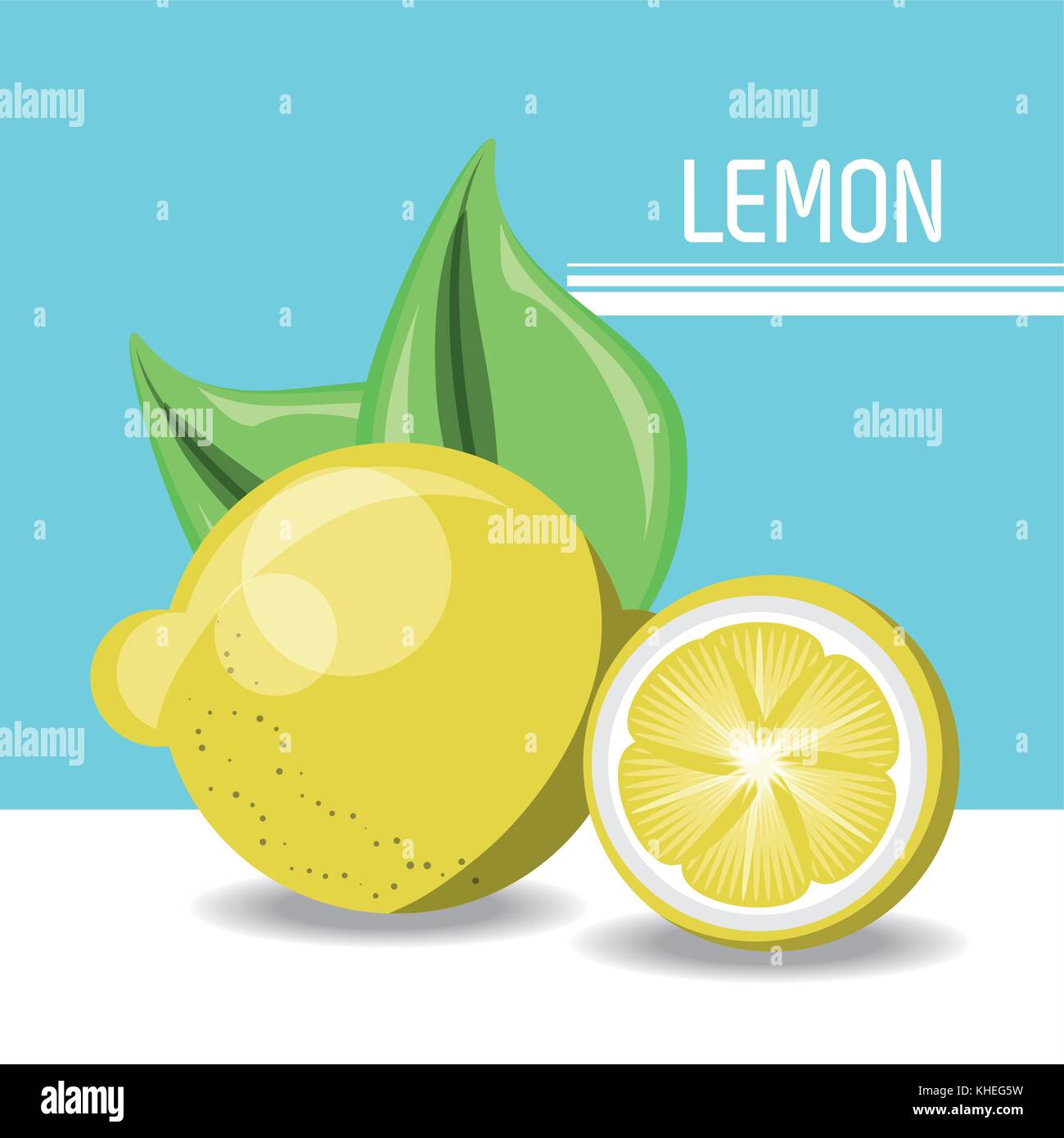 Citric fruits design lemon Stock Vector Images - Alamy