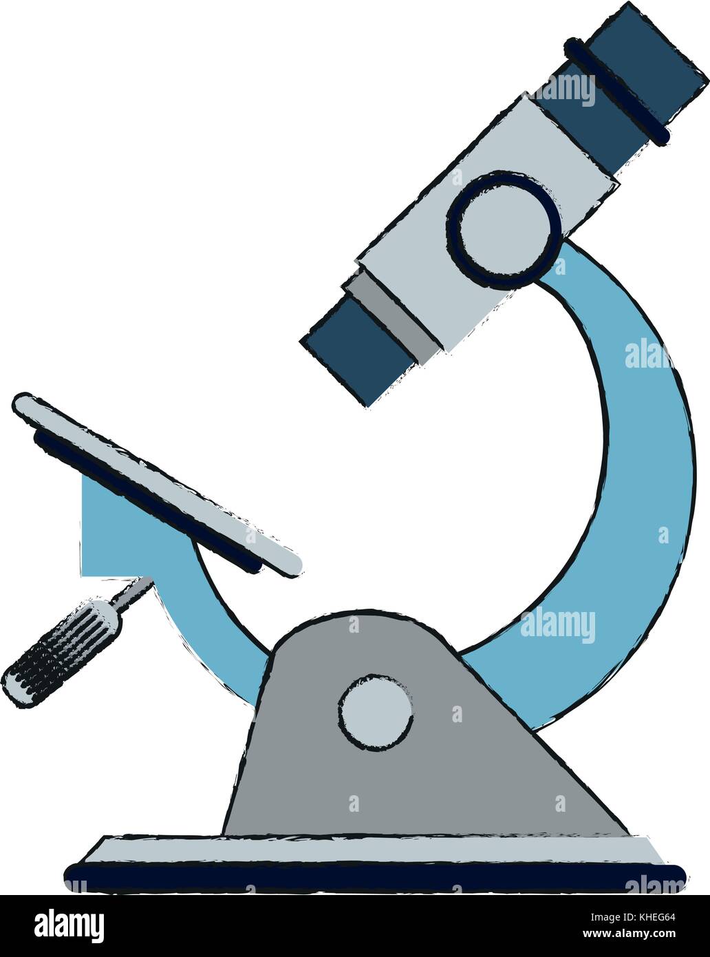 Microscope scientific tool Stock Vector Image & Art - Alamy