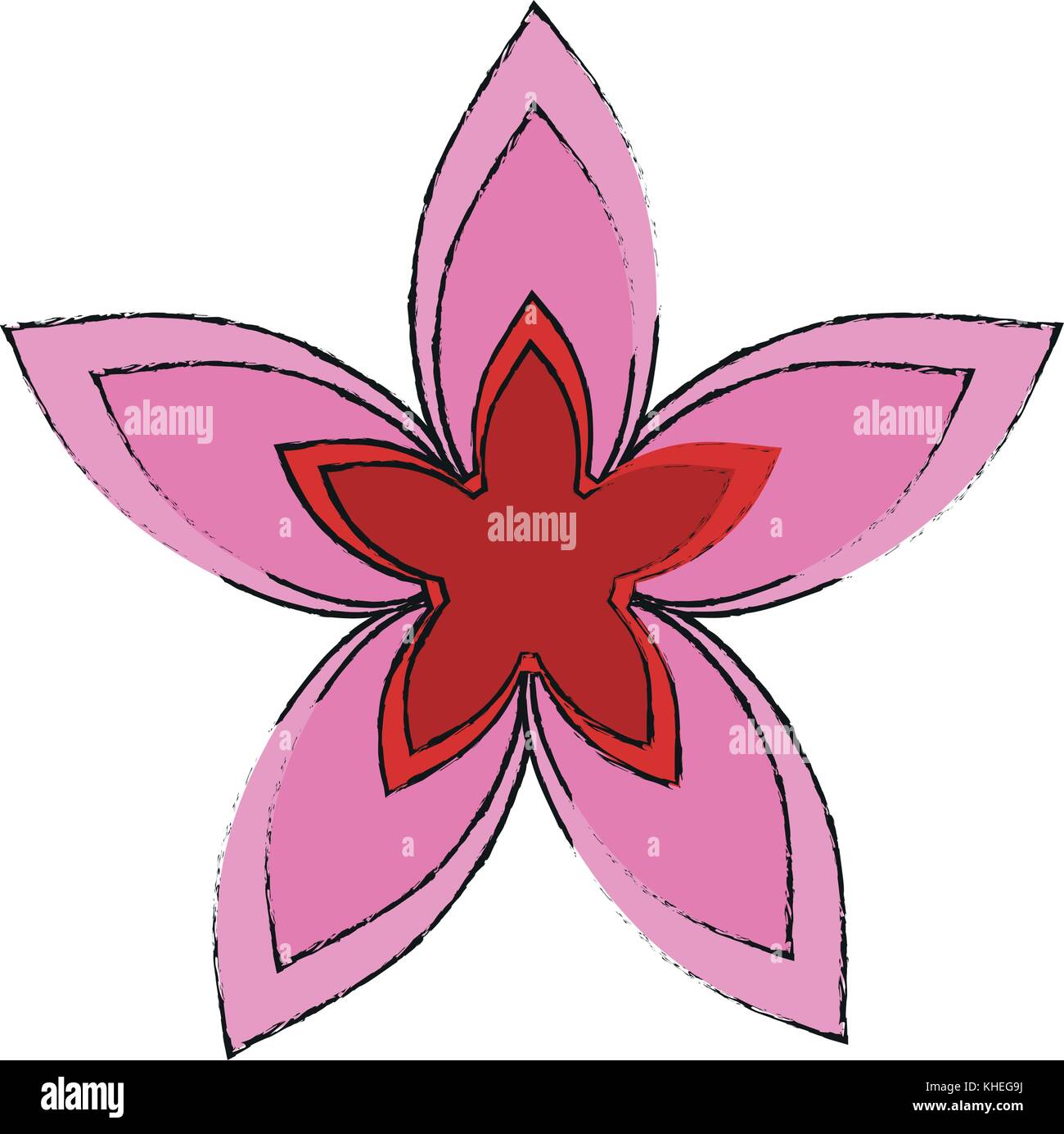 Beautiful flower symbol Stock Vector Image & Art - Alamy