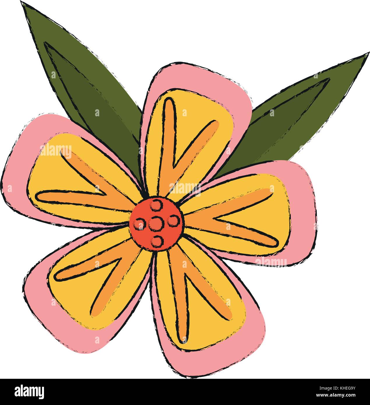 Beautiful flower symbol Stock Vector Image & Art - Alamy