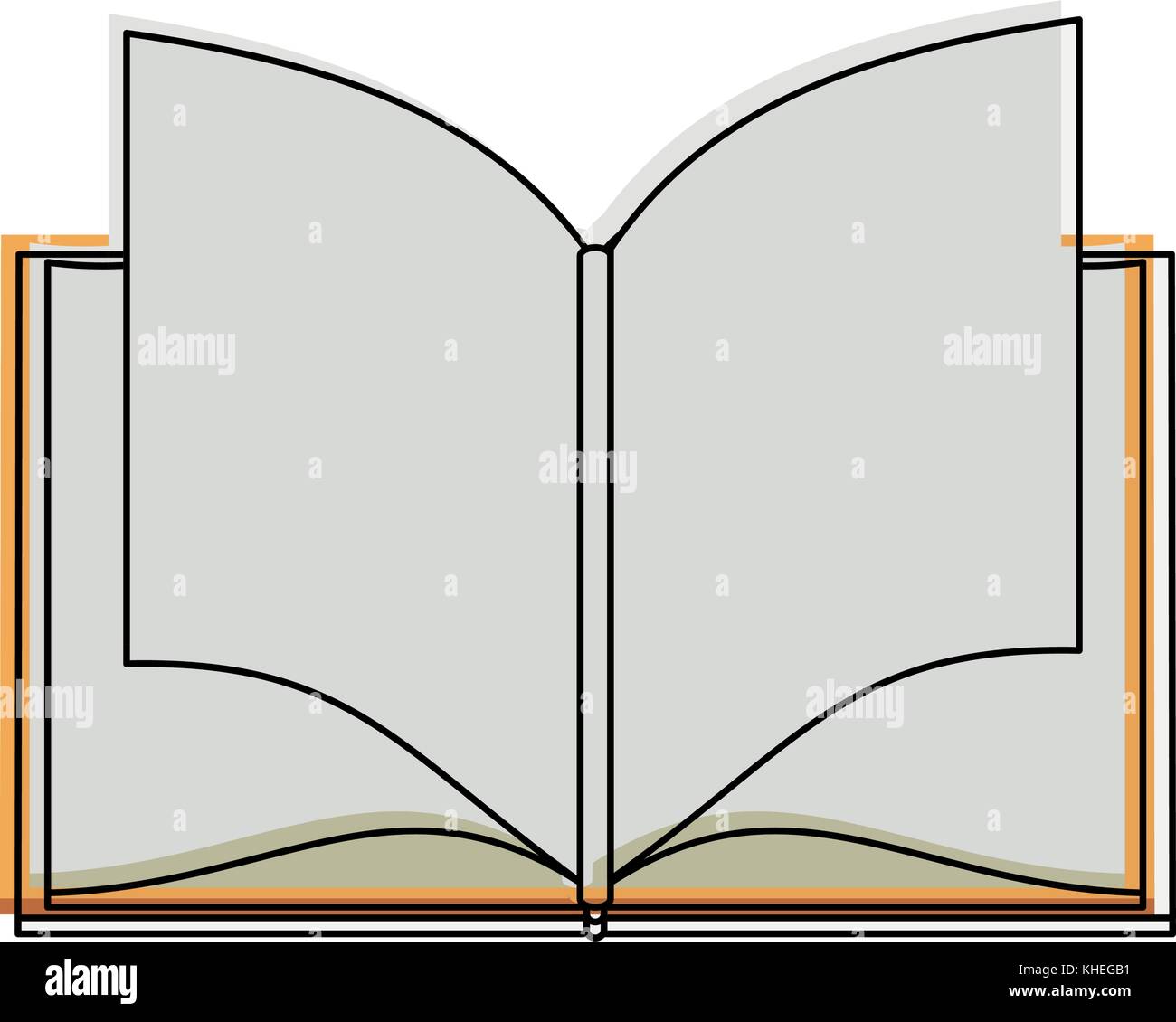 Book open isolated Stock Vector Image & Art - Alamy